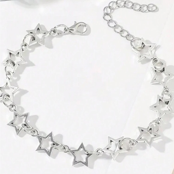 Jewelry | Silver Star Link Bracelet With Lobster Clasp | Poshmark
